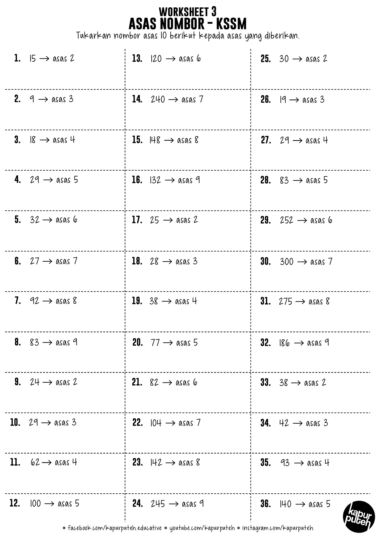 Matematik Tingkatan KSSM: BAB Asas Nombor PDF, 53% OFF