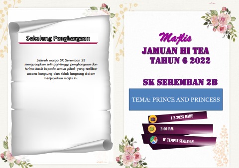 Majlis Jamuan Hi-Tea Tahun 6 2022 - linmyzal Flip PDF | AnyFlip