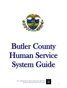 Butler County Human Service System Guide - 2017 - Butler County ...