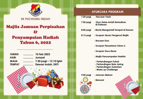 Buku Program Jamuan Tahun 6 - FAIZURA BINTI AB SATAR Moe Flip PDF | AnyFlip