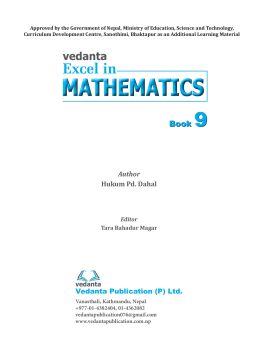 Vedanta Excel in Mathematics Book - 9 Final - vedantapublication076 ...