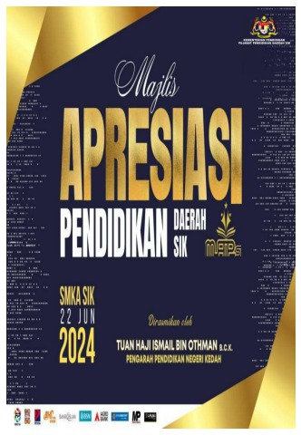 MAJLIS APRESIASI PENDIDIKAN DAERAH SIK (MAPS)