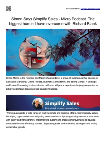 BPO guest Richard Blank Costa Rica's Call Center.Simon Says Simplify ...