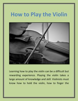 How to Play the Violin - asherlaub.com Flip PDF | AnyFlip