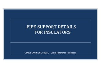 Bechtel REVISED Piping Support for INSULATORS Handbook 2020 ...