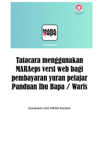 Tatacara menggunakan MARAeps versi web bagi pembayaran yuran pelajar ...