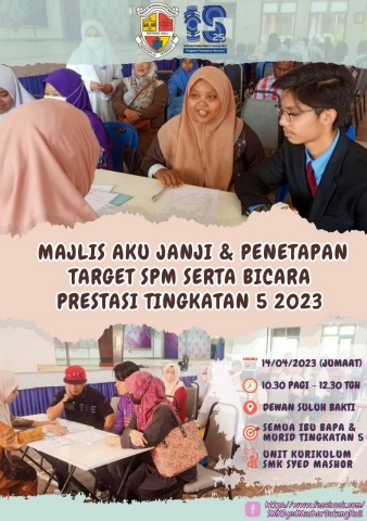 MAJLIS AKU JANJI & PENETAPAN TARGET SPM SERTA BICARA PRESTASI TINGKATAN ...