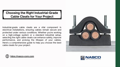 Choosing the Right Industrial-Grade Cable Cleats for Your Project