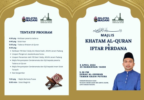 BUKU PROGRAM Majlis Khatam-Al-Quran