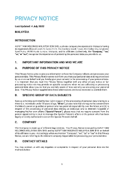 Generic Privacy Notice (MY- English and BM Combined) AF Draft 4 July ...