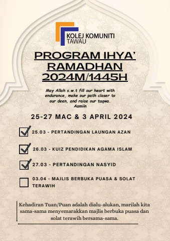 PROGRAM IHYA' RAMADHAN 2024