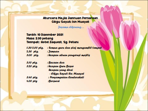 Tentative Program Majlis Persaraan - syuhaila007 Flip PDF | AnyFlip