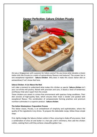 Kee Song Food Corporation (S) Pte Ltd - Singapore's Leading Supplier of ...