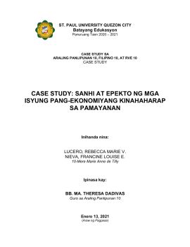 CASE STUDY (Isinulat nina Rebecca Lucero at Francine Nieva) - eportfolio.adt | Online na PDF ...