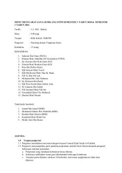 MINIT MESYUARAT JANA GEMILANG STPM KALI PERTAMA TAHUN 2021 (1) - SUHAIMI BIN OMAR Moe | Membalik ...