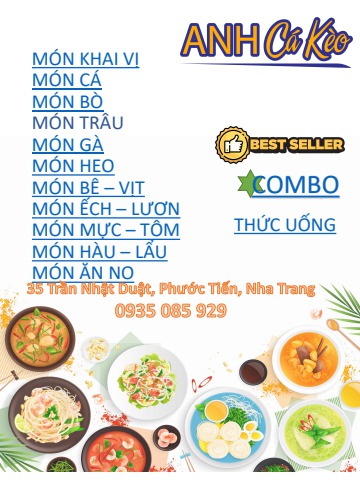 Anh Cá Kèo - Menu - Công ty TNHH 3M TECH Flip PDF | AnyFlip