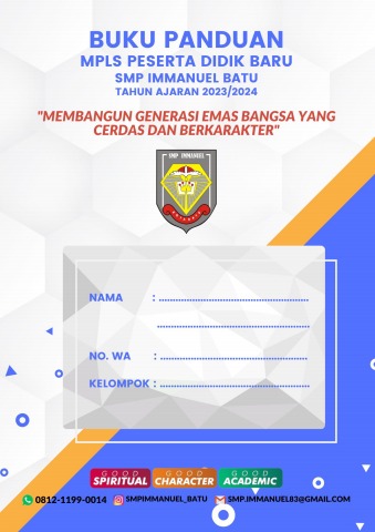 Buku pedoman MPLS SMP Immanuel Batu Tahun Ajaran 2023/2024 - thenagotpower Flip PDF | AnyFlip