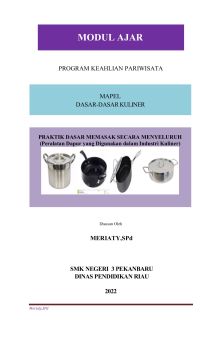 Modul Peralatan Dapur pdf