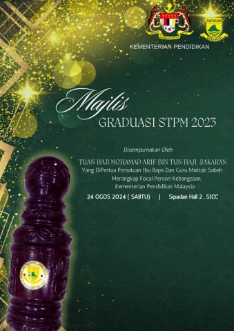 e-Book Full Buku Aturcara Majlis Graduasi STPM 2023 Maktab Sabah