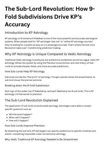 The Sub-Lord Revolution How 9-Fold Subdivisions Drive KP’s Accuracy