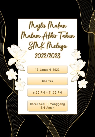 Buku Program Majlis Makan Malam Akhir Tahun SMK Melugu 2022-2023 ...