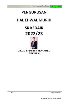 PENGURUSAN HEM 2022/2023 - unithemskkedaik Flip PDF | AnyFlip