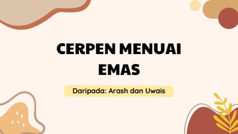 Cerpen Menuai Emas - U WAIS Flip PDF | AnyFlip