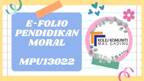 E-FOLIO PENDIDIKAN MORAL