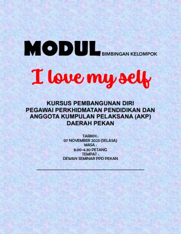 PAMPLET MODUL ILOVE MY SELF - cikgusiti5296 Flip PDF | AnyFlip