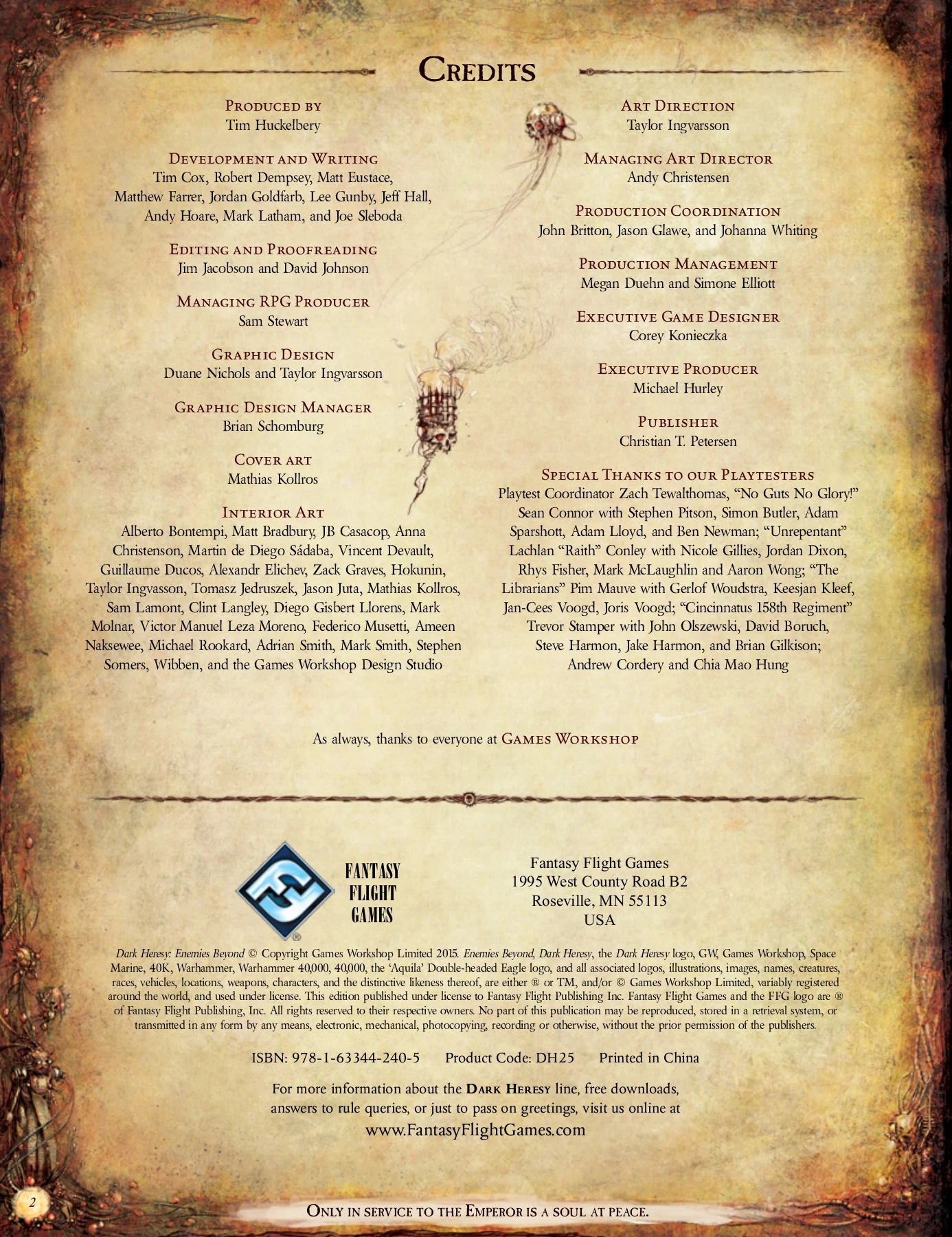 Dark Heresy 2E: Enemies Beyond