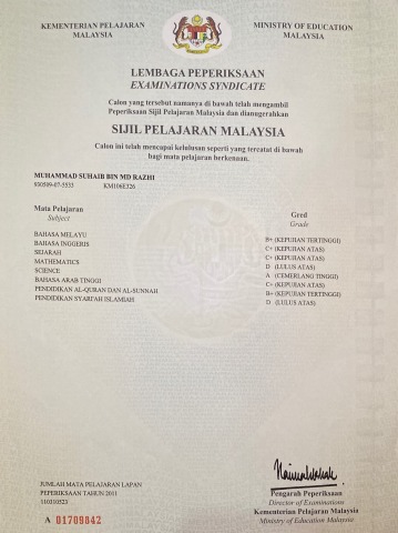 SIJIL SPM 2011 - PDPP41022 Muhammad Suhaib Bin Md Razhi Flip PDF | AnyFlip