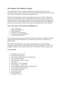 JDA demand and fulfilment training - trainingsnisa7 Flip PDF | AnyFlip