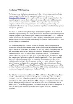 Manhattan WMS Training - trainingsnisa7 Flip PDF | AnyFlip