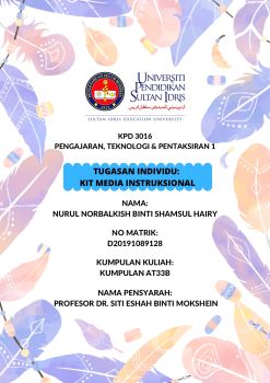 TUGASAN INDIVIDU KIT MEDIA INSTRUKSIONAL - norbalkish20 Flip PDF | AnyFlip
