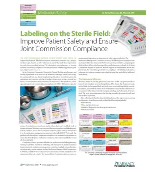 Labeling on the Sterile Field: Improve Patient Safety and ... - Guset ...