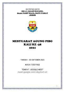 BUKU PROGRAM MESYUARAT AGUNG PIBG 2021 - g-25001149 Flip PDF | AnyFlip