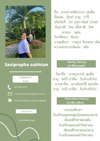 เรซูเม่ นางสาวศศิประภา สุขตั๋น - D08_Sasiprapha Suktan Flip PDF | AnyFlip