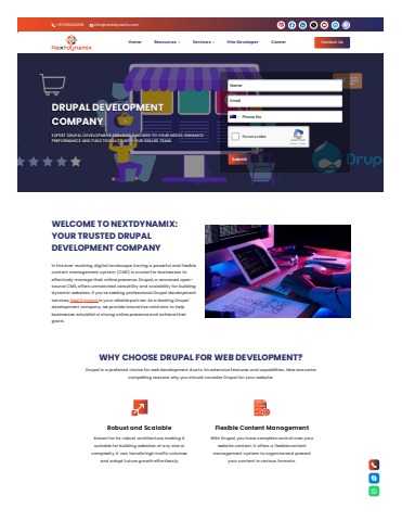Custom Drupal Development Services Company Australia | Nextdynamix ...