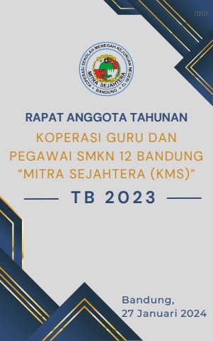 Laporan Pertanggungjawaban Pengurus Dan Pengawas Koperasi Guru Dan Pegawai SMKN 12 "Mitra ...