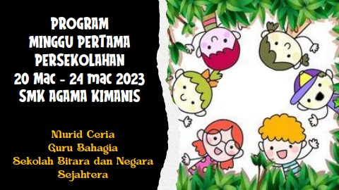 PROGRAMI MINGGU PERTAMA PERSEKOLAHAN SEMANIS 2023 - CIKGU ABYE'S Flip ...