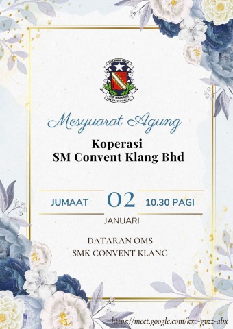 MESYUARAT AGUNG KOPERASI SM CONVENT KLANG BERHAD - umairah2020 Flip PDF ...