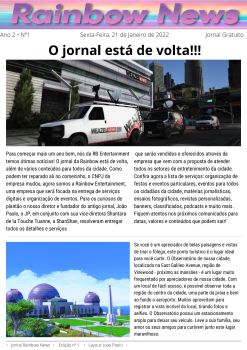 Jornal Rainbow News 1° Edição 2022 - Jornal Noticias Flip PDF | AnyFlip