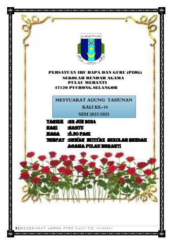 BUKU PROGRAM PIBG(KE-14) 2024 - sra pulaumeranti Flip PDF | AnyFlip