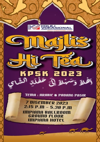 MAJLIS HI TEA KPSK 2023 - asiahjamaluddin89 Flip PDF | AnyFlip