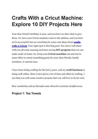 Crafts With a Cricut Machine: Explore 10 DIY Projects Here - Asher Flip ...