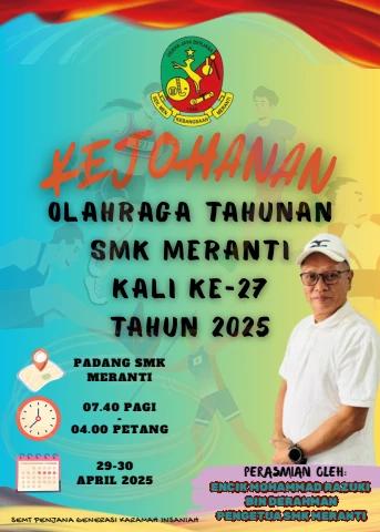 BUKU PROGRAM KEJOHANAN OLAHRAGA TAHUNAN SMK MERANTI KALI KE 27 TAHUN 2025