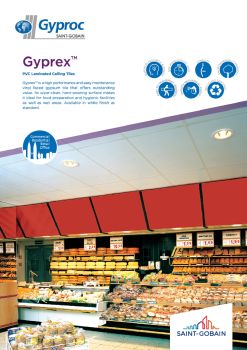 Gyprex PVC Laminated Gypsum Ceiling Tiles Product Data Sheet ...