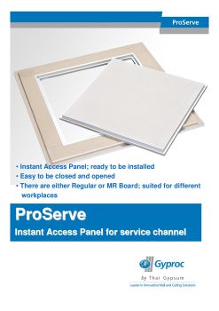 Gyproc ProServe Access Panel Product Data Sheet - bigredranggu Flip PDF ...