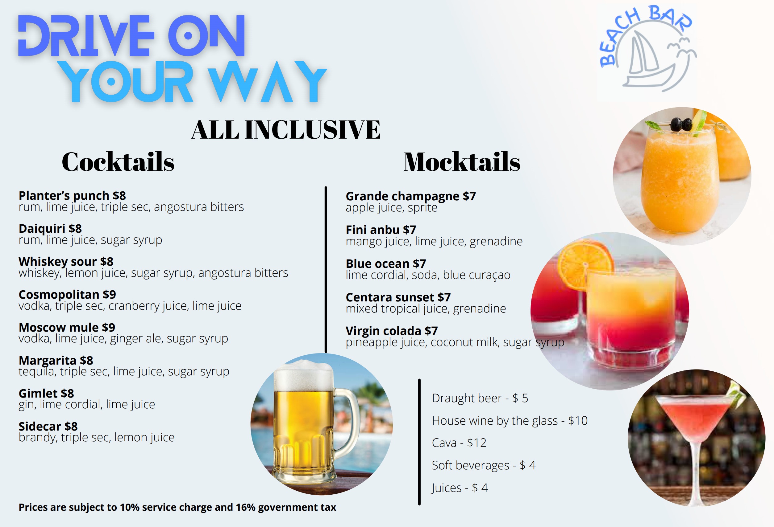 Beach Bar Menu 🍴 Our NEW Menu Has Arrived! 🍴 Get Ready To