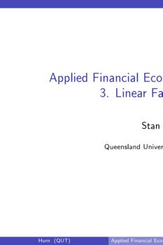 Applied Financial Econometrics using Stata 3. Linear ... - Guset User Flip PDF | AnyFlip